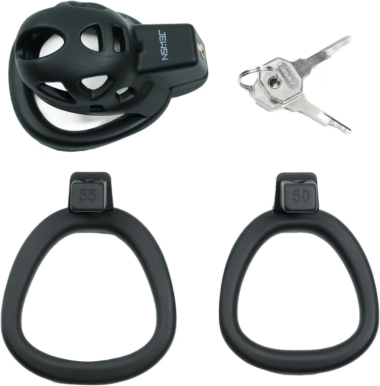 3D Printed Cage For Male Sub Cage With 3 Rings And Invisible Lock ...