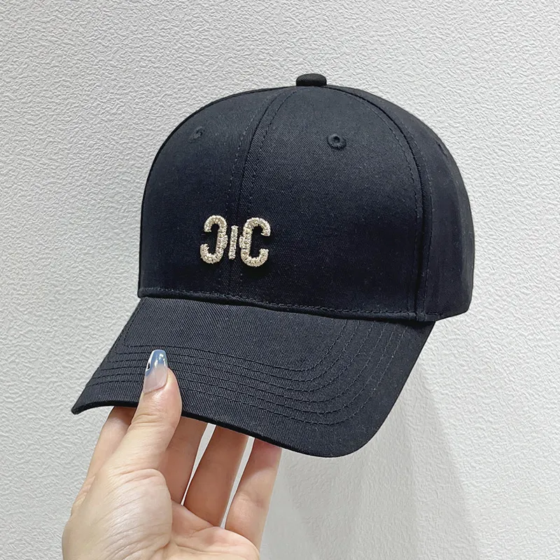 Unisex Cotton Baseball Cap Adjustable Strap Geometric Letter Pattern ...
