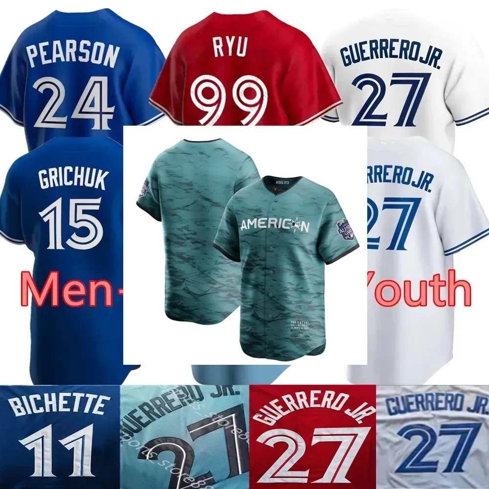 Blue Jays Baseball Jerseys - Custom Player Numbers 29 Joe Carter, 27 ...