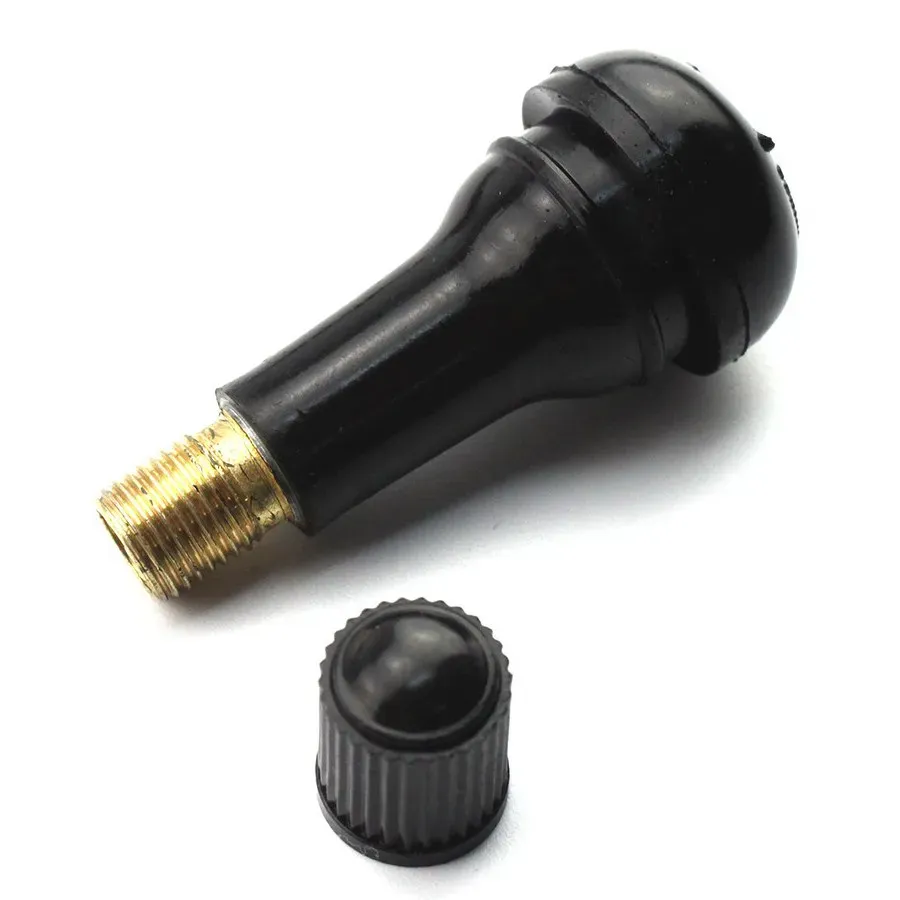 TR413 Brass Car Valve Valves For Snap In Tires Tubeless, Short Rubber ...