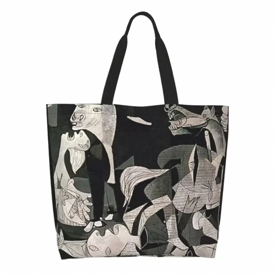 Picasso Guernica Marimekko Tote Cute Canvas Shopper Shoulder Bag For ...