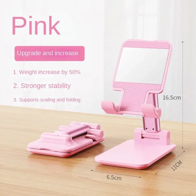 Adjustable Phone Stand Cell Phone Desk Stands Foldable Telescopic ...