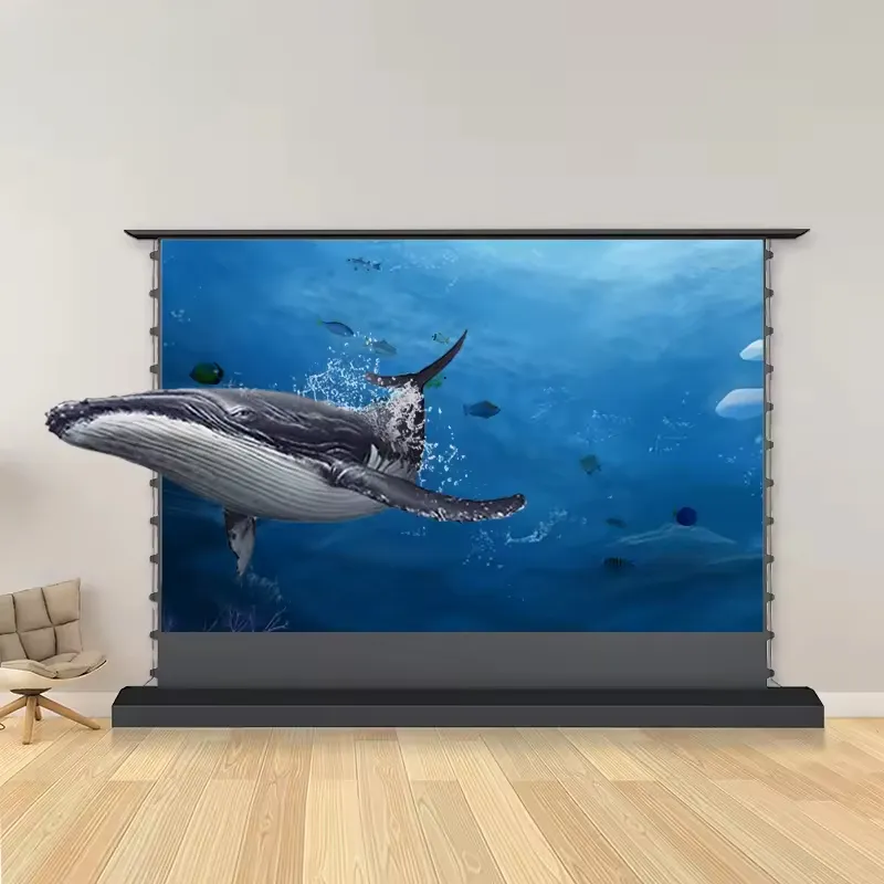 Clr Screen Electric Floor Rising UST 4K ALR Gray Crystal Projector ...