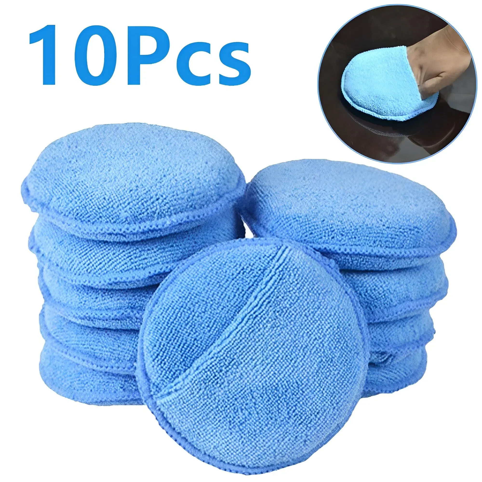 DHgate.com:10Pcs Microfiber Terry Cloth Polished Waxed Sponge with ...