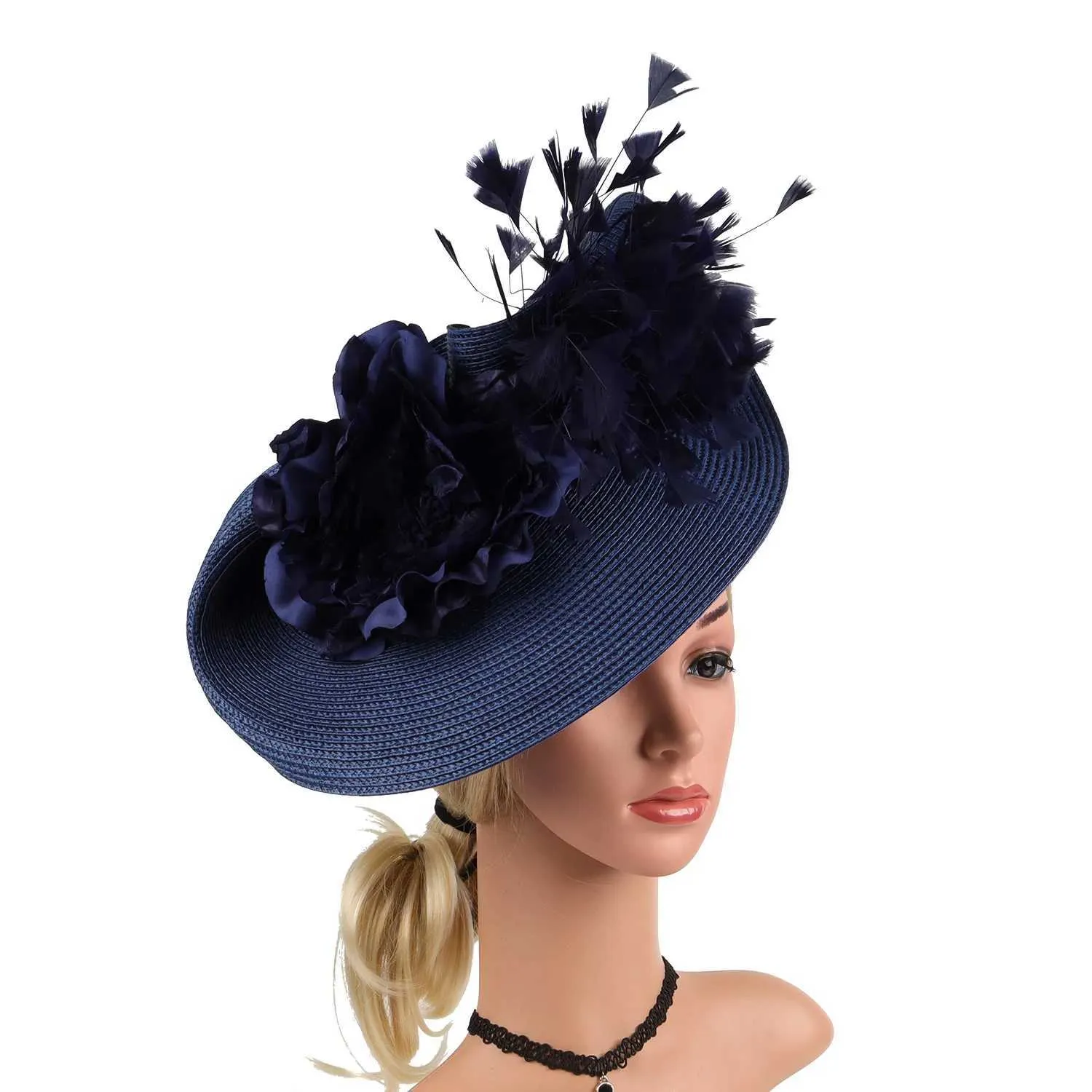 Wide Brim Hats Bucket Hats Elegant Tea Party Fascinator Kentucky Hat ...