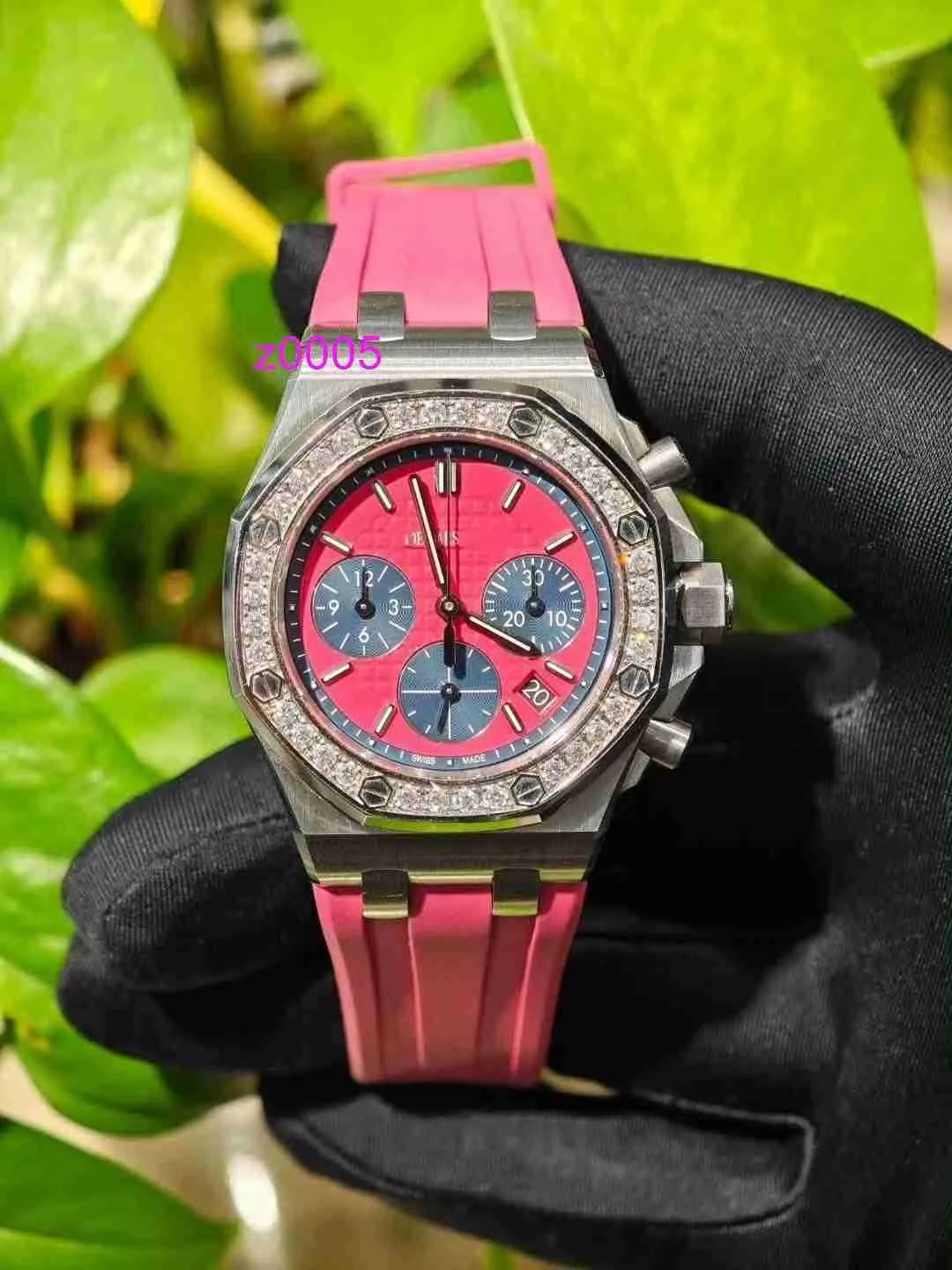 Pink Diamond Automatic Men's Diamond Watch With Full Mechanical ...