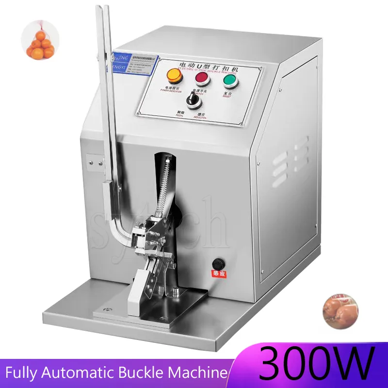 Stainless Steel U Shaped Button Ham Sealing Electric Sausage Case ...