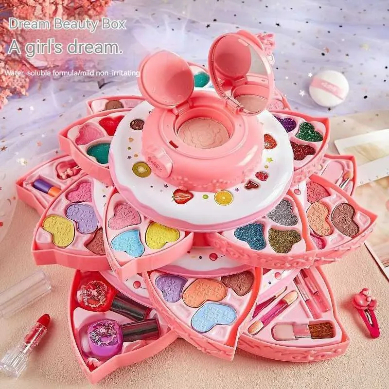 Pretend Play Makeup Set - Kids Cosmetic Toy with Storage Bag ...