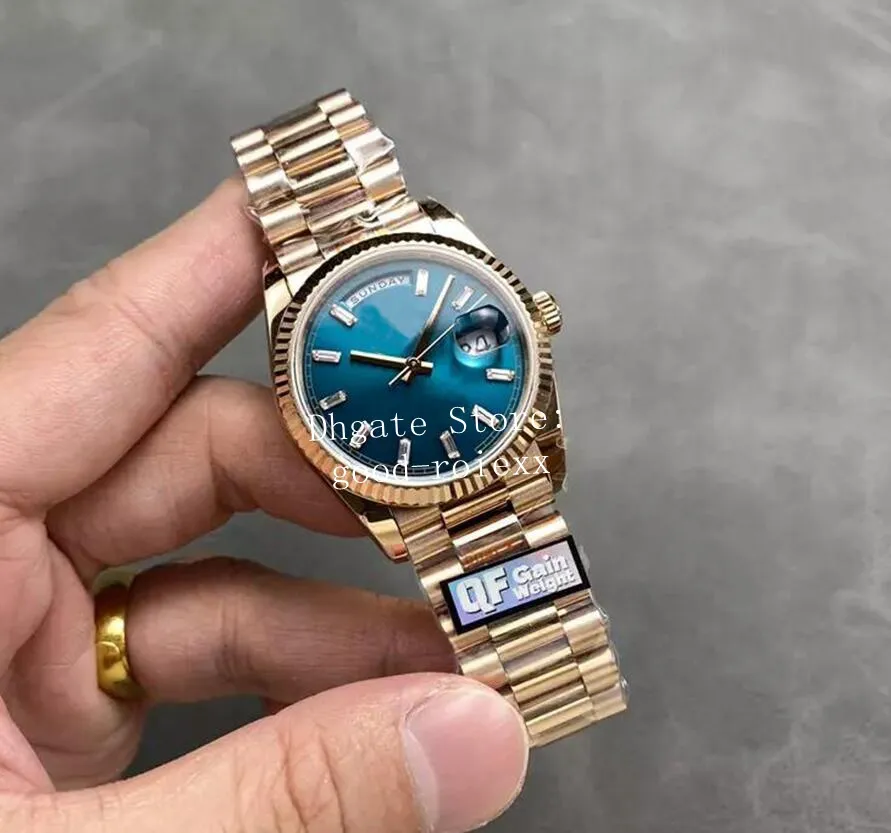 Mens 36mm Rose Gold Automatic Tungsten Heavy Gold Watches Mens 36mm Rose Gold Automatic Tungsten Heavy Gold Watches