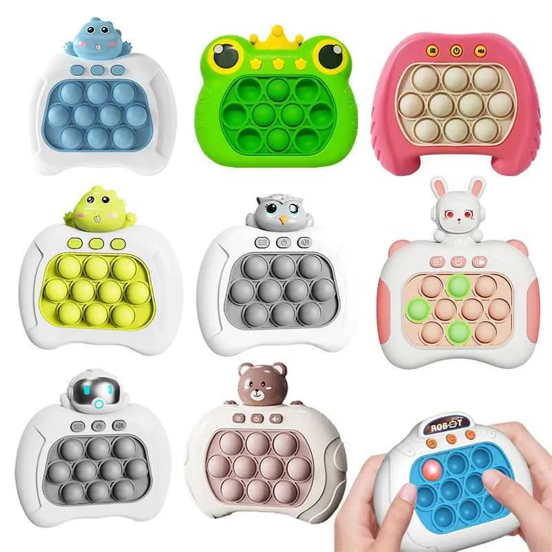 Light Up Quick Push Bubble Game - Electronic Fidget Anti-Stress Toy for ...