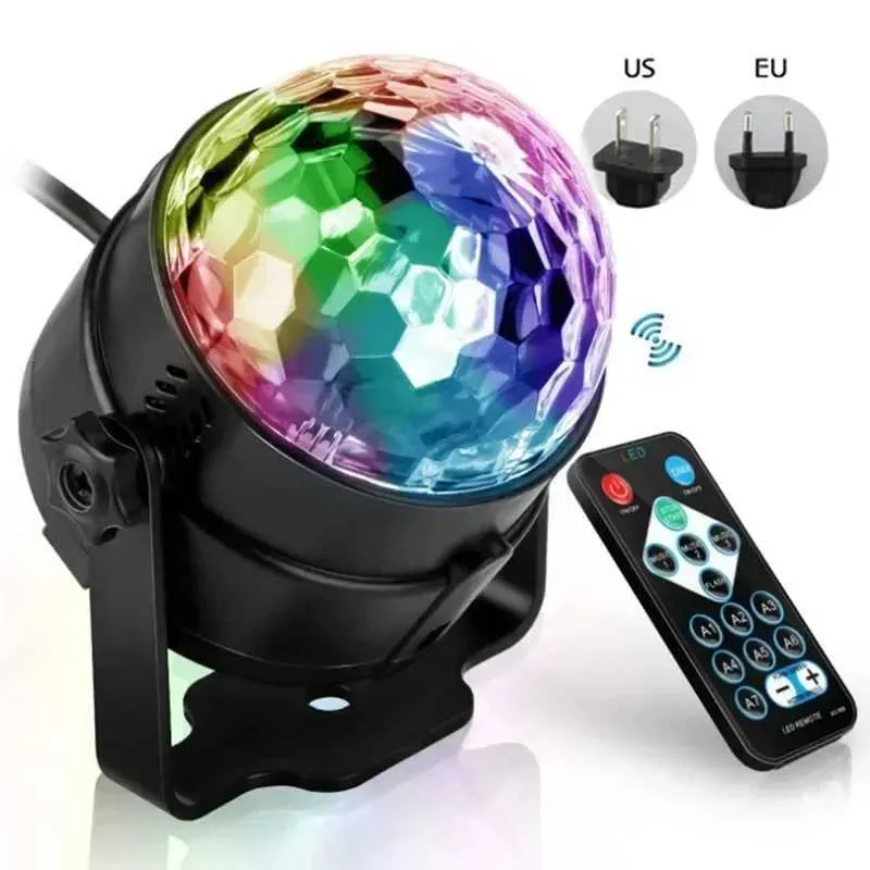 LED Mini Magic Ball Bluetooth Stage Lights Effect With RGB Voice ...