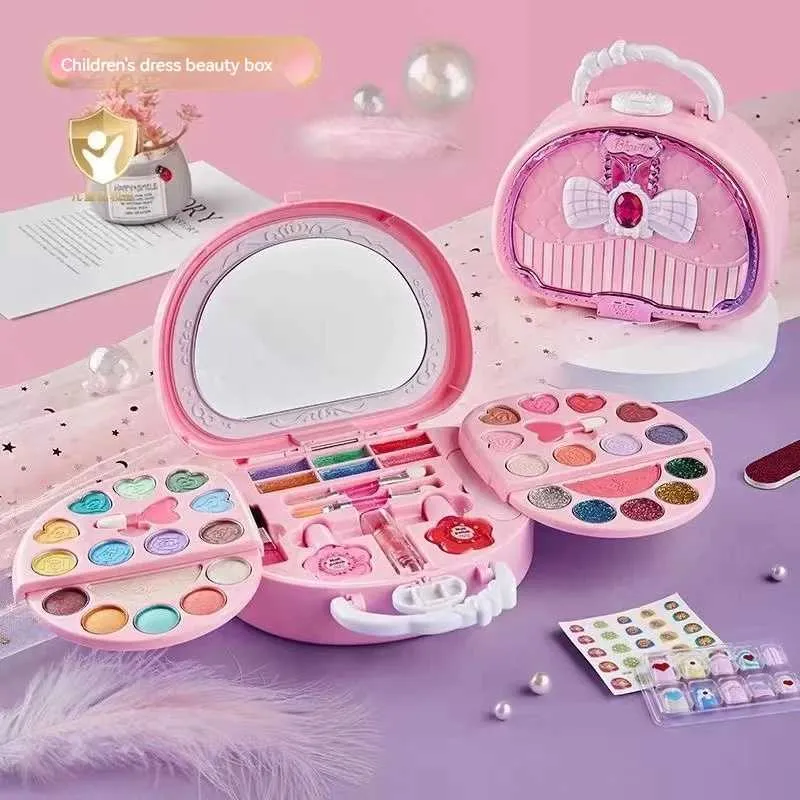 Pretend Play Makeup Set - Kids Cosmetic Toy with Storage Bag ...