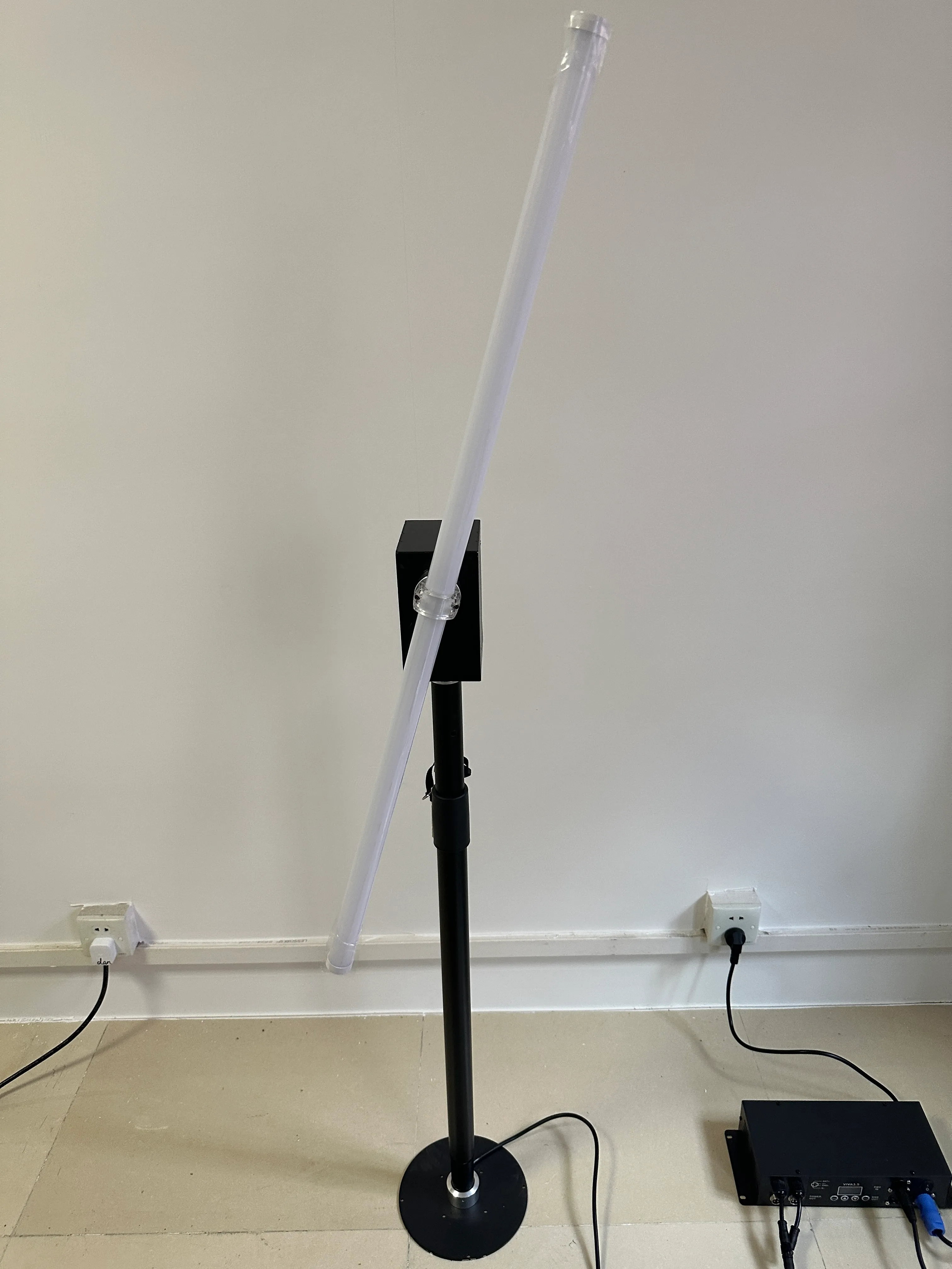 360-Degree Rotating LED Pixel Tube: Dynamic RGB DMX Control for Club ...