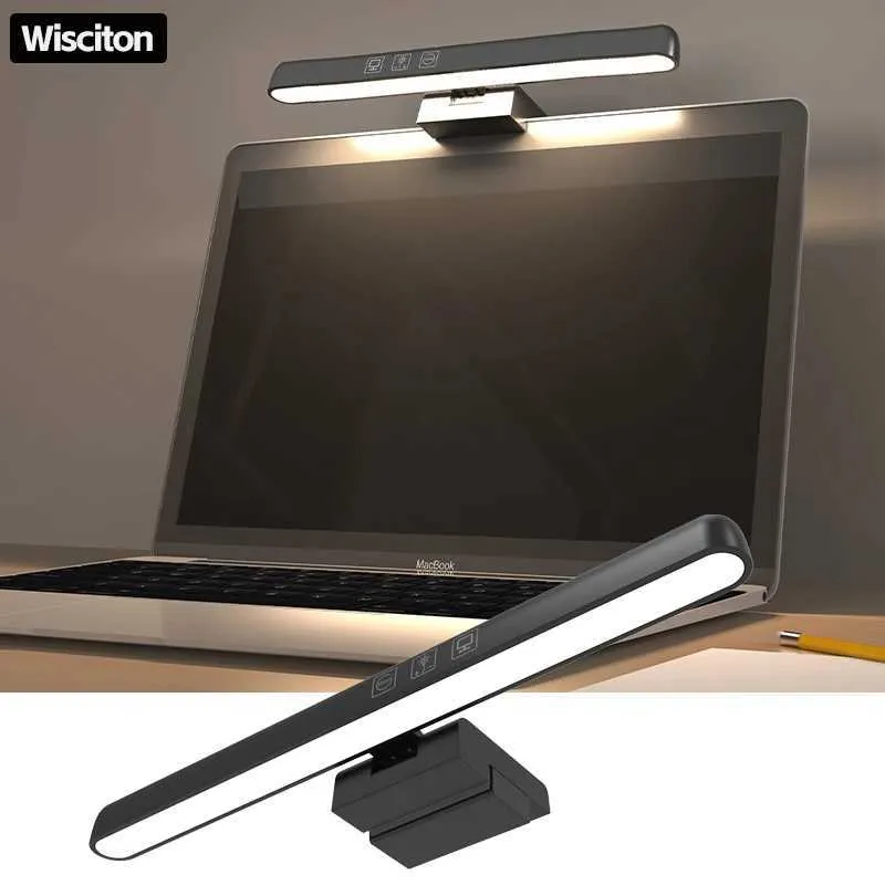 Eye Protection LED Desk Reading Lamp With Light Bar Dimmable Study Work ...