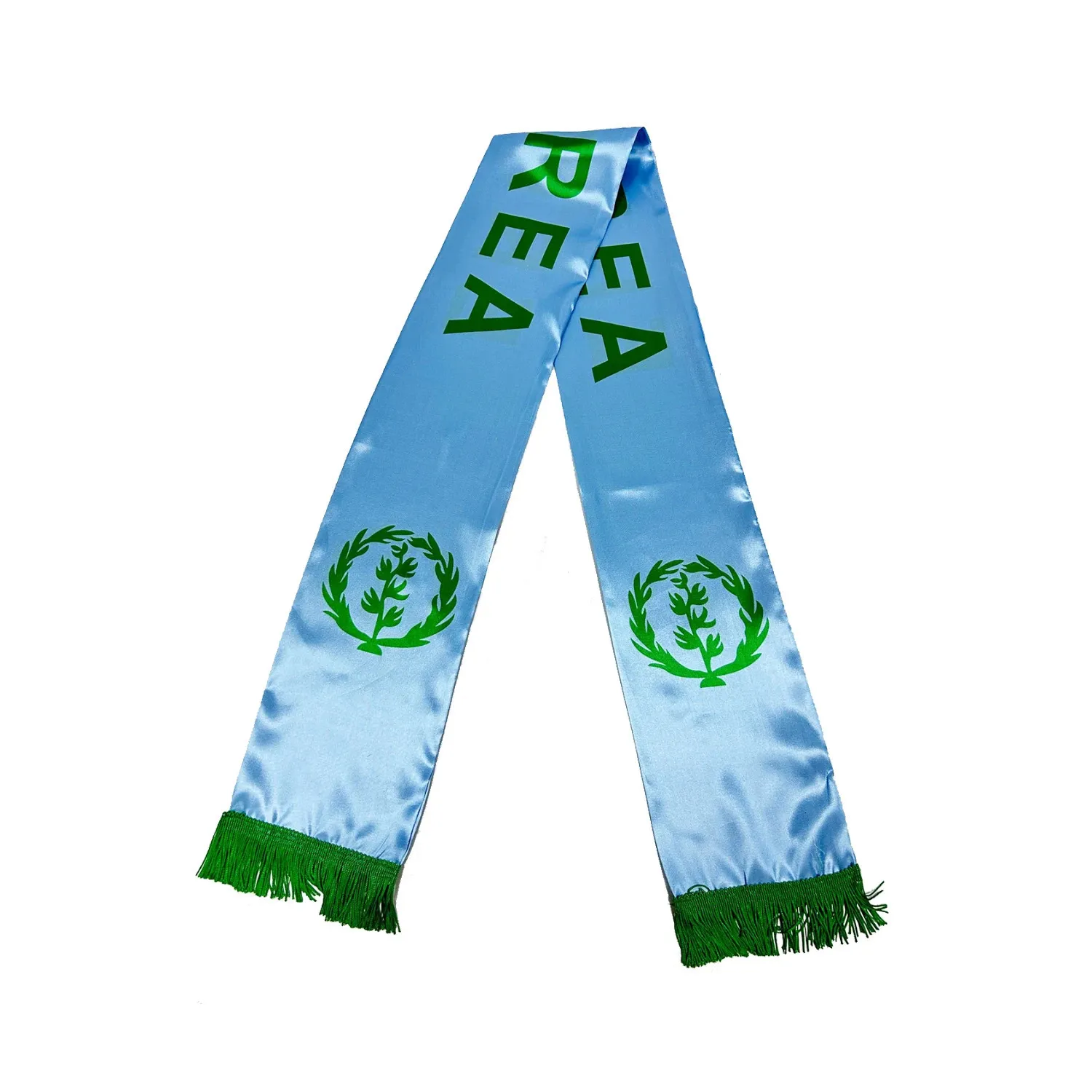 Eritrea Flag Satin Scarf - 15x150cm Vintage 1952-1962 Eritrean Scarves ...