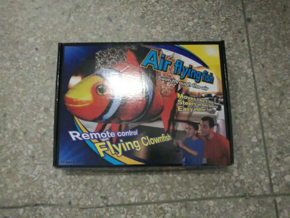 Remote Control Shark Toys Air Swimming RC Animal Infrared Fly Balloons ...