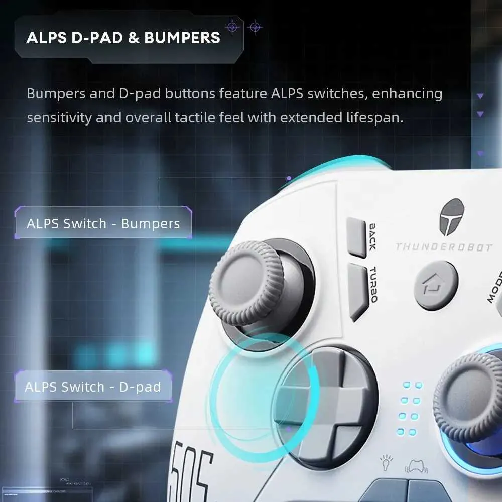 Thunderobot G50S Wireless Gaming Controller with Hall Effect Joysticks ...