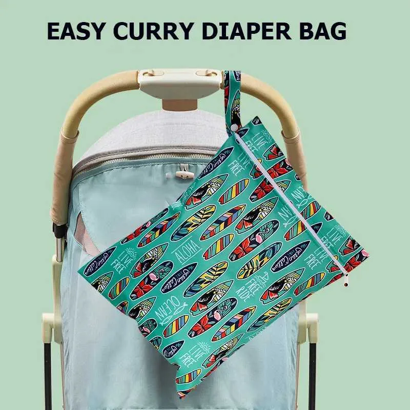 Pororo Mommy Bag Waterproof Cloth Diaper Genie Bag With PUL Printed ...
