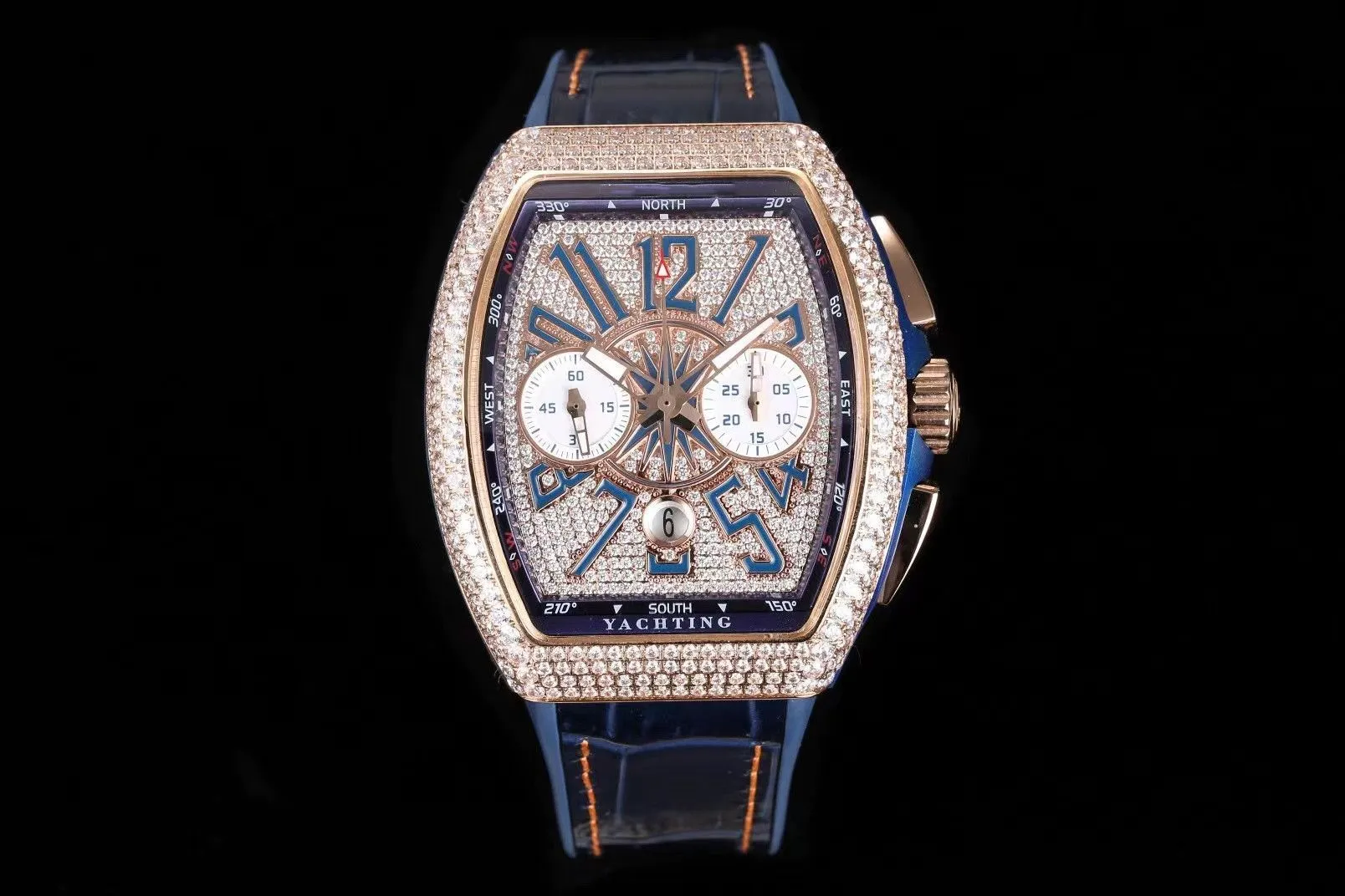 Mens Watch 40mm, 45mm Watches: Oversized Stainless Steel Timepiece with ...