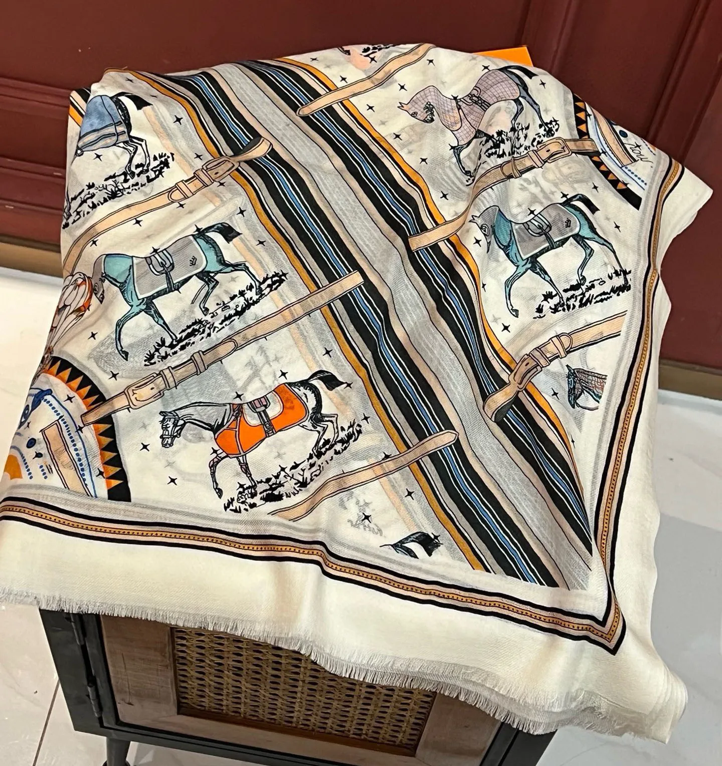 Cashmere Scarf Luxury Designer Shawl For Women Long Shawls H Letter ...