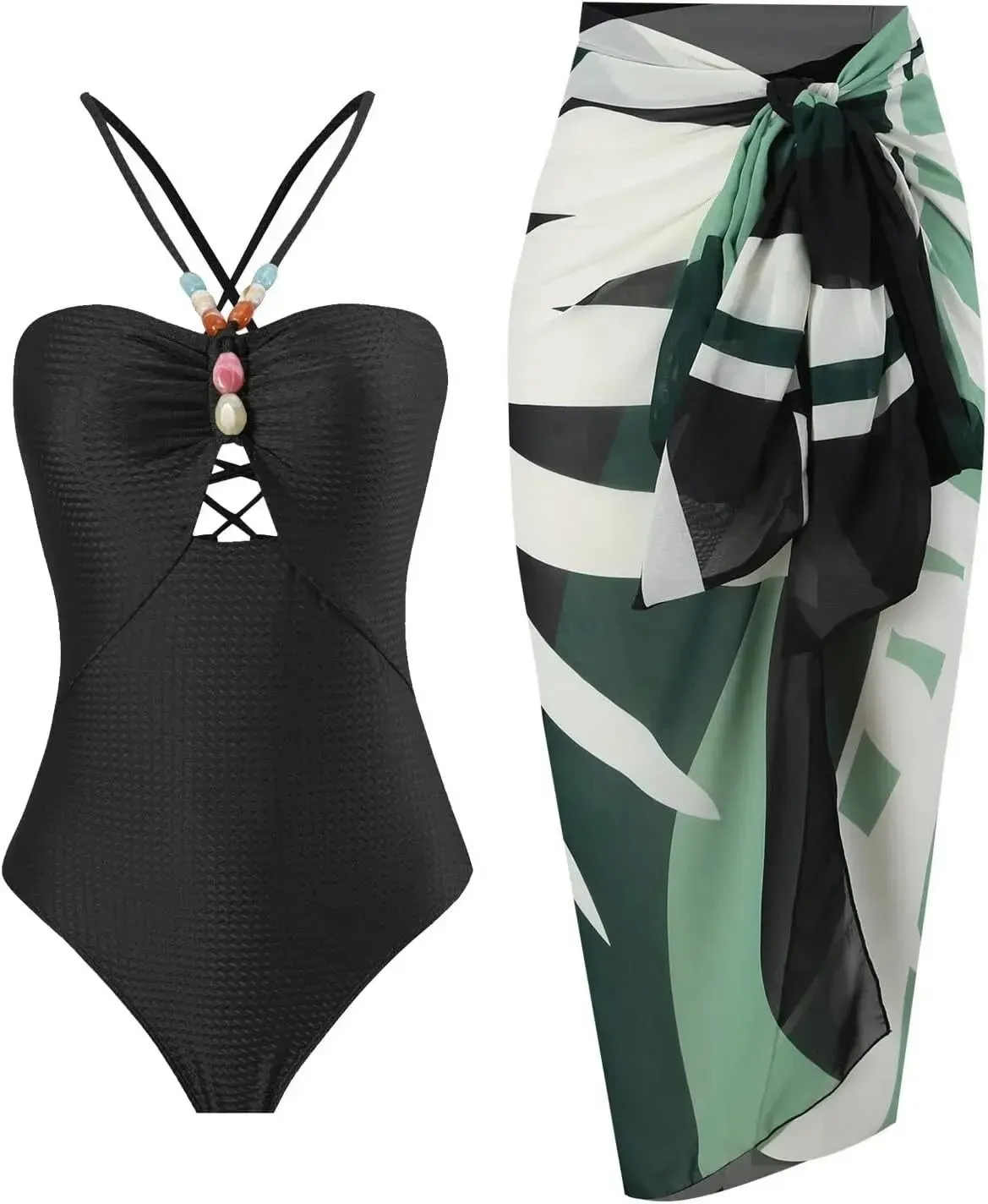 DHgate.com:Womens Retro Ruched Tummy Control Swim Shirt Push Up Vintage ...