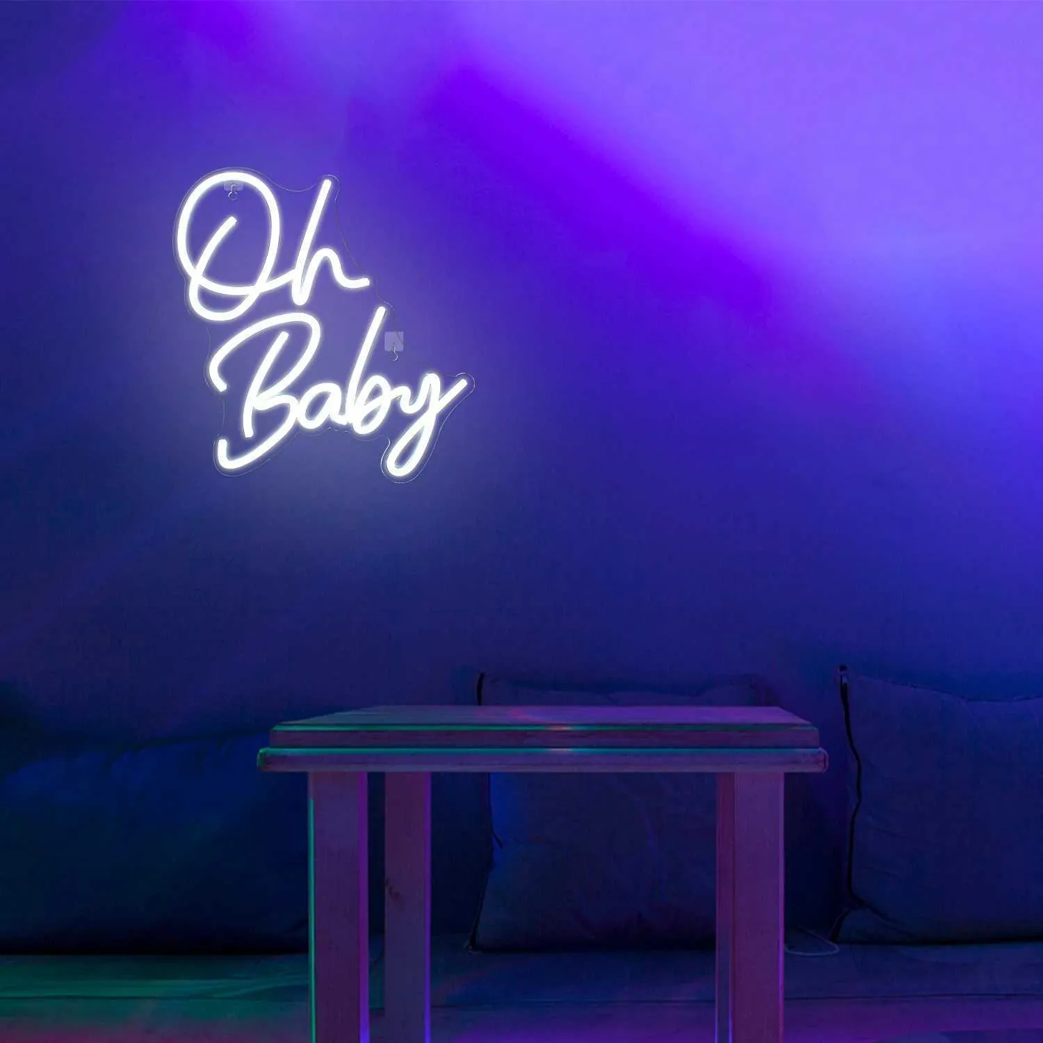 Oh Baby LED Neon Sign - Party Decor, Room Light, Wedding Accent - Shop ...