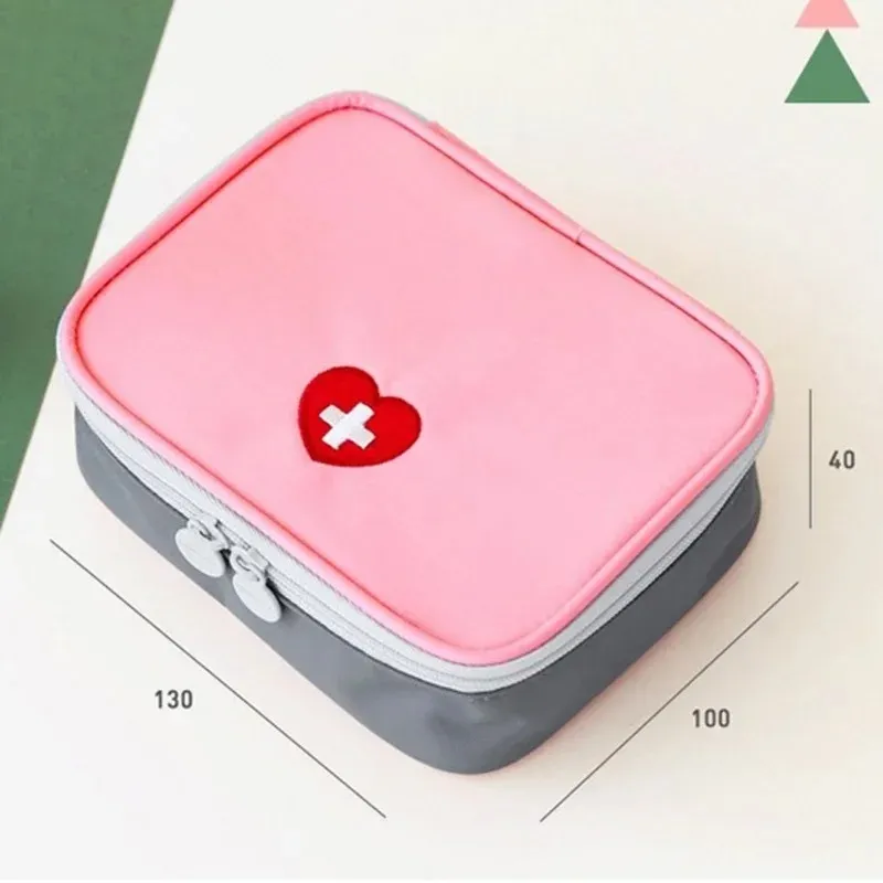Portable Pink First Aid Kit Bag for Outdoor Travel, Home, Camping, Mini ...