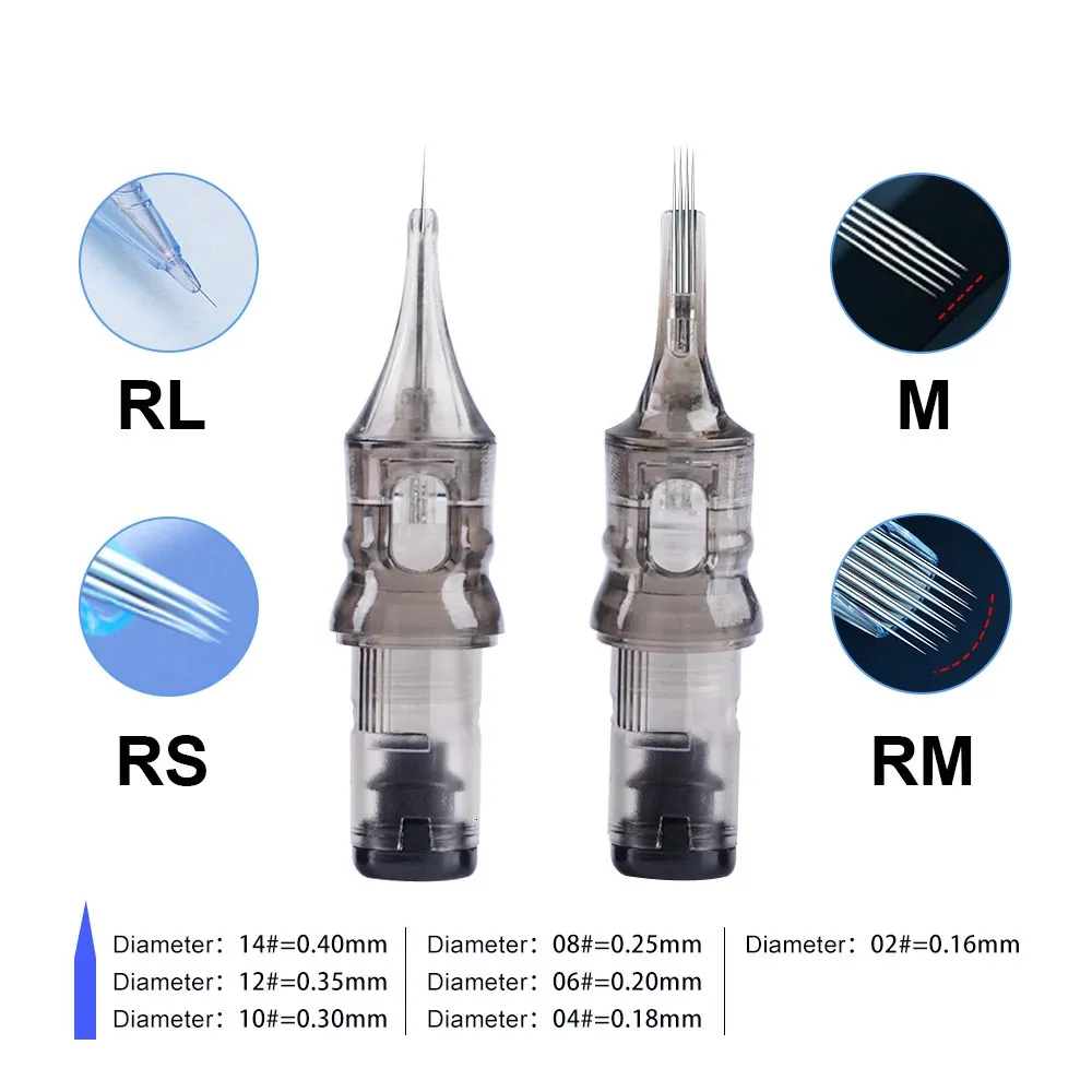 RL RLT Noir Tattoo Cartridge Needles Disposable Permanent Makeup ...