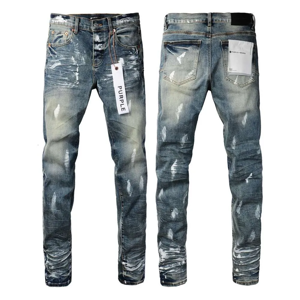 European Biker Jeans: Skinny Baggy Denim For Men With Embroidery Ripped ...