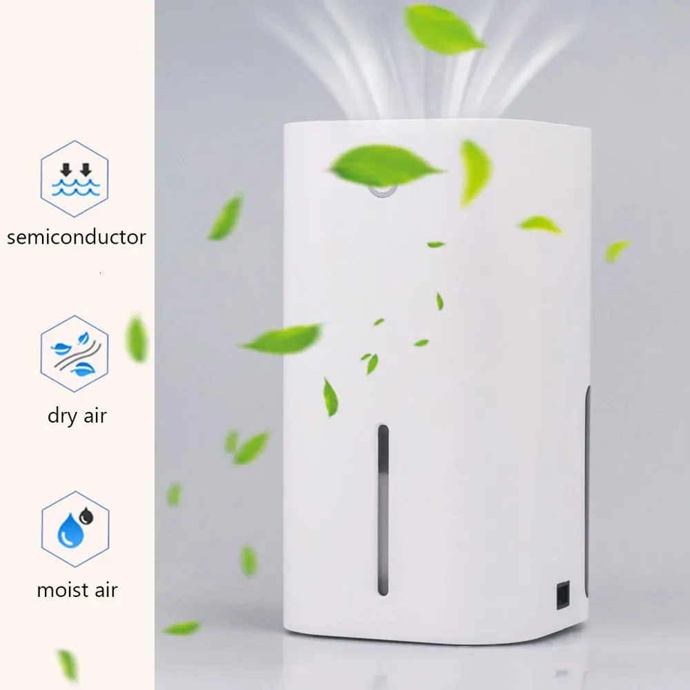 Small Dehumidifier For Bathroom, Ultra Quiet Electric Moisture Absorber ...