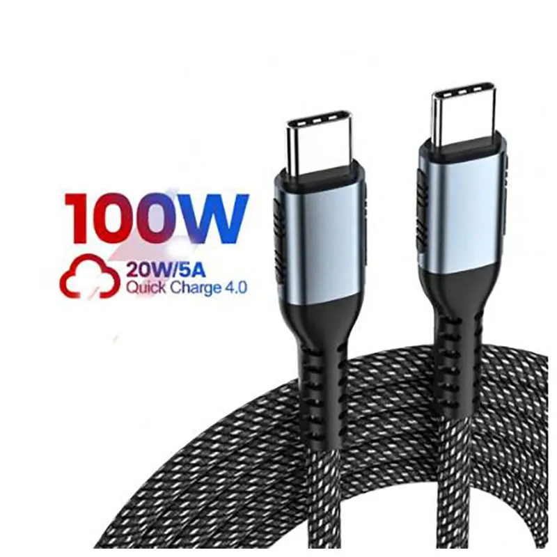 High Speed Charging Cable 100W 5A USB C To C Cable, Quick Charge Data ...