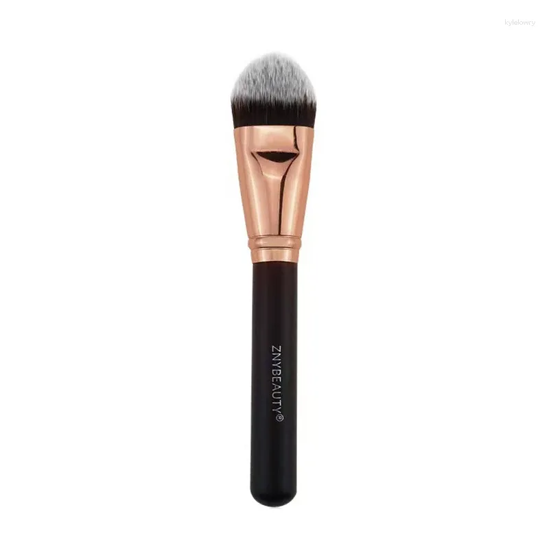 Pro Makeup Brush Set - Tongue-Shaped Foundation Brush, Flat Head Mask ...