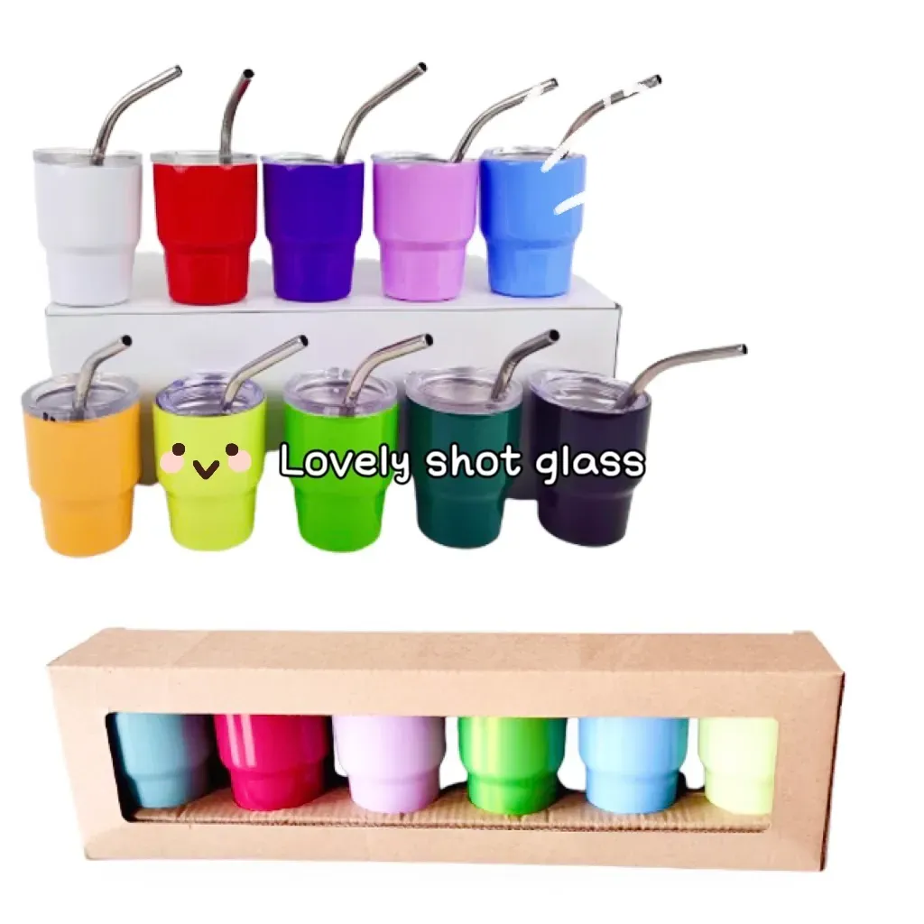 Mini Métal Sublimation Tubler Vitre Avec Paille, Vide À Double Mur ...