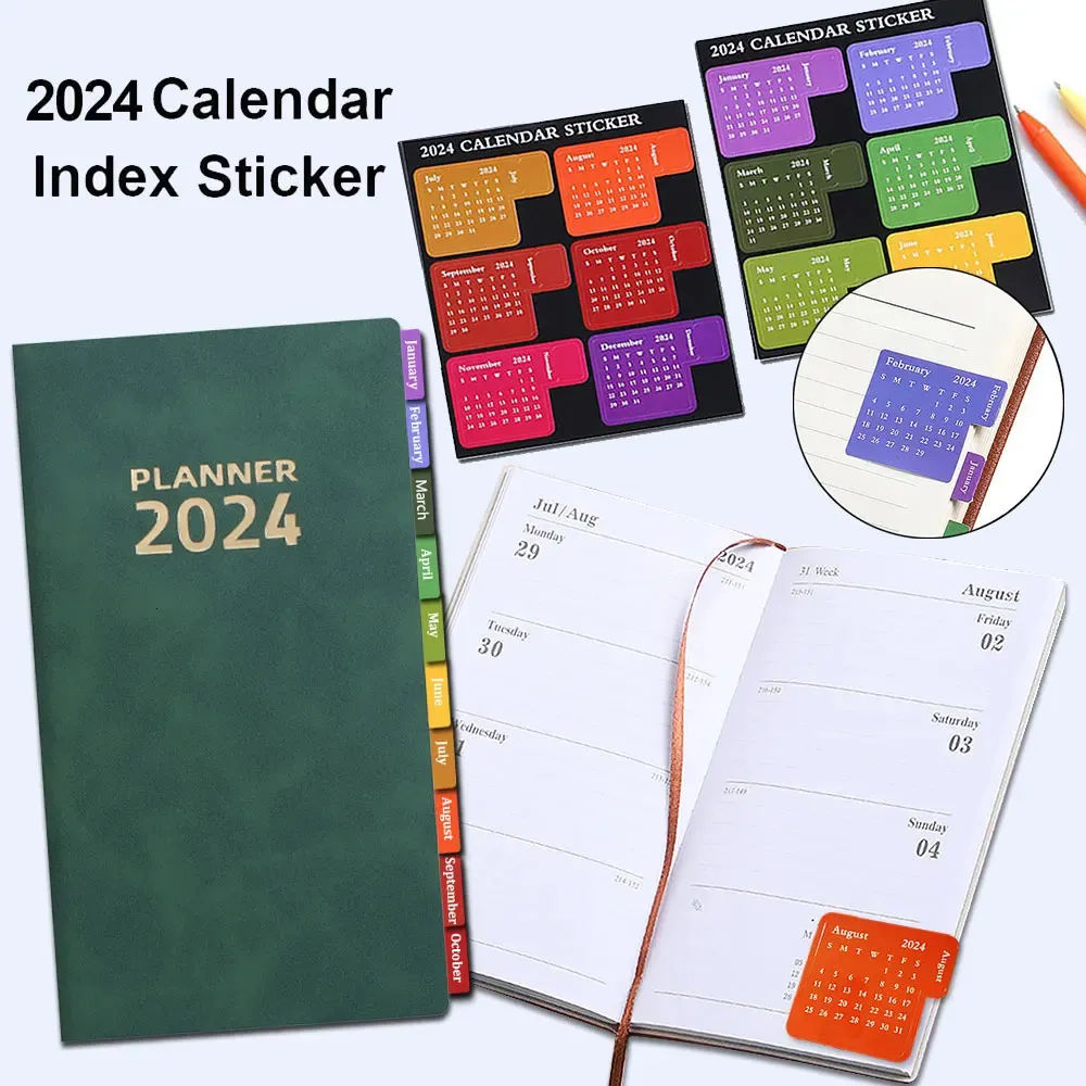 A6 Daily Planner -2025 - Pocket Agenda Notepad with Calendar Stickers ...