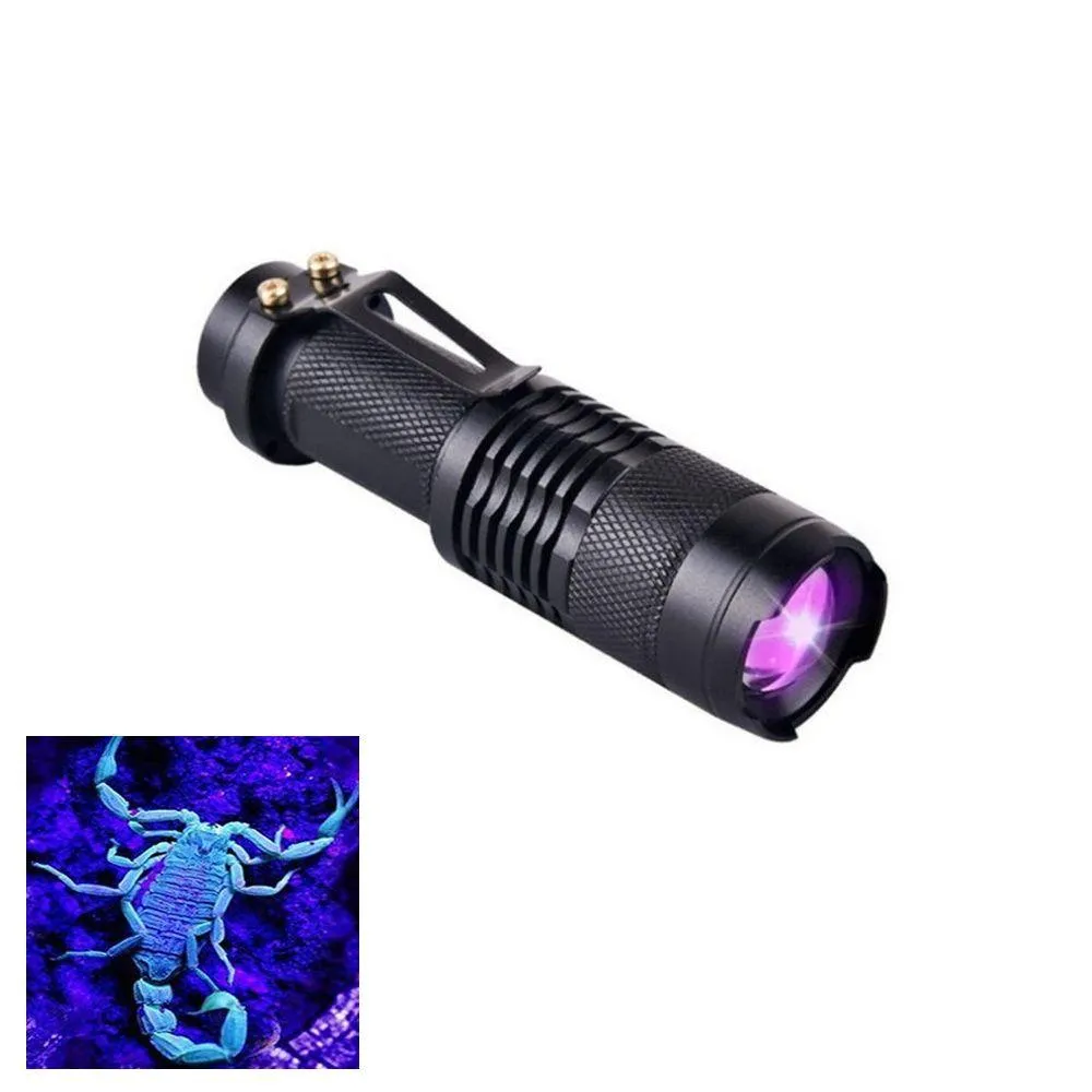 DHgate.com:Brelong Portable 365nm LED Flashlight, Mini Tactical Focus ...