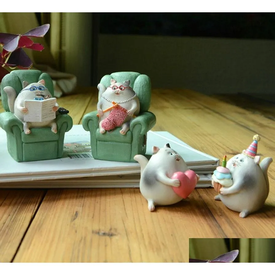 Cute Animal Figurines - Miniature Fairy Garden Decorations, Lovely Home ...