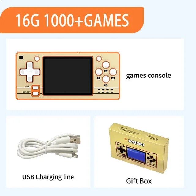 Powkiddy Q20 Mini Console De Jeu Consoles Portables Open Source 2,4 ...