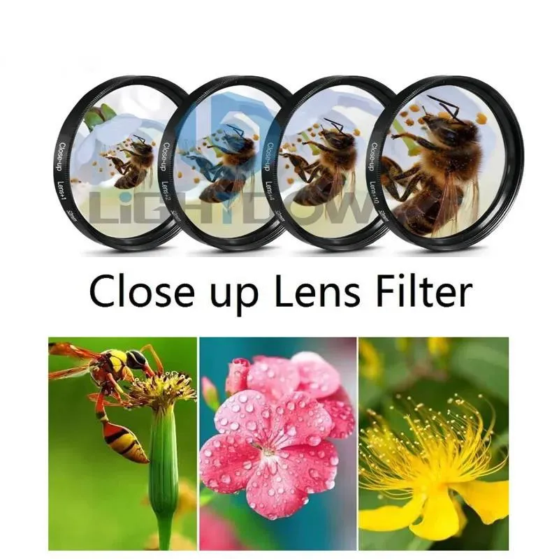 Macro Lens Filter Kit For DSLR Cameras 58mm Macro Filter, 4 In 1 +1+2+4 ...
