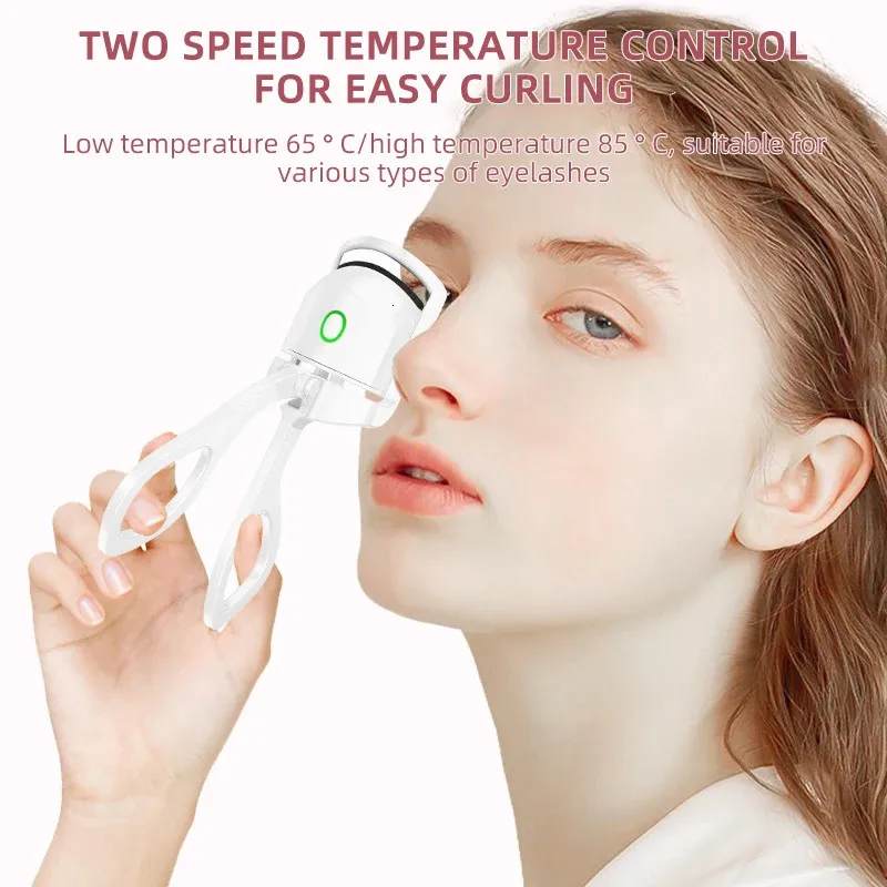 Quick Heating Electric Eyelash Curler: USB Rechargeable, Long Lasting C ...