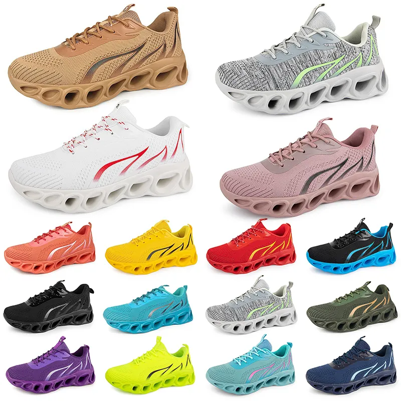 Men Women Running Shoes Fashion Trainer Triple Black White Red Yellow ...