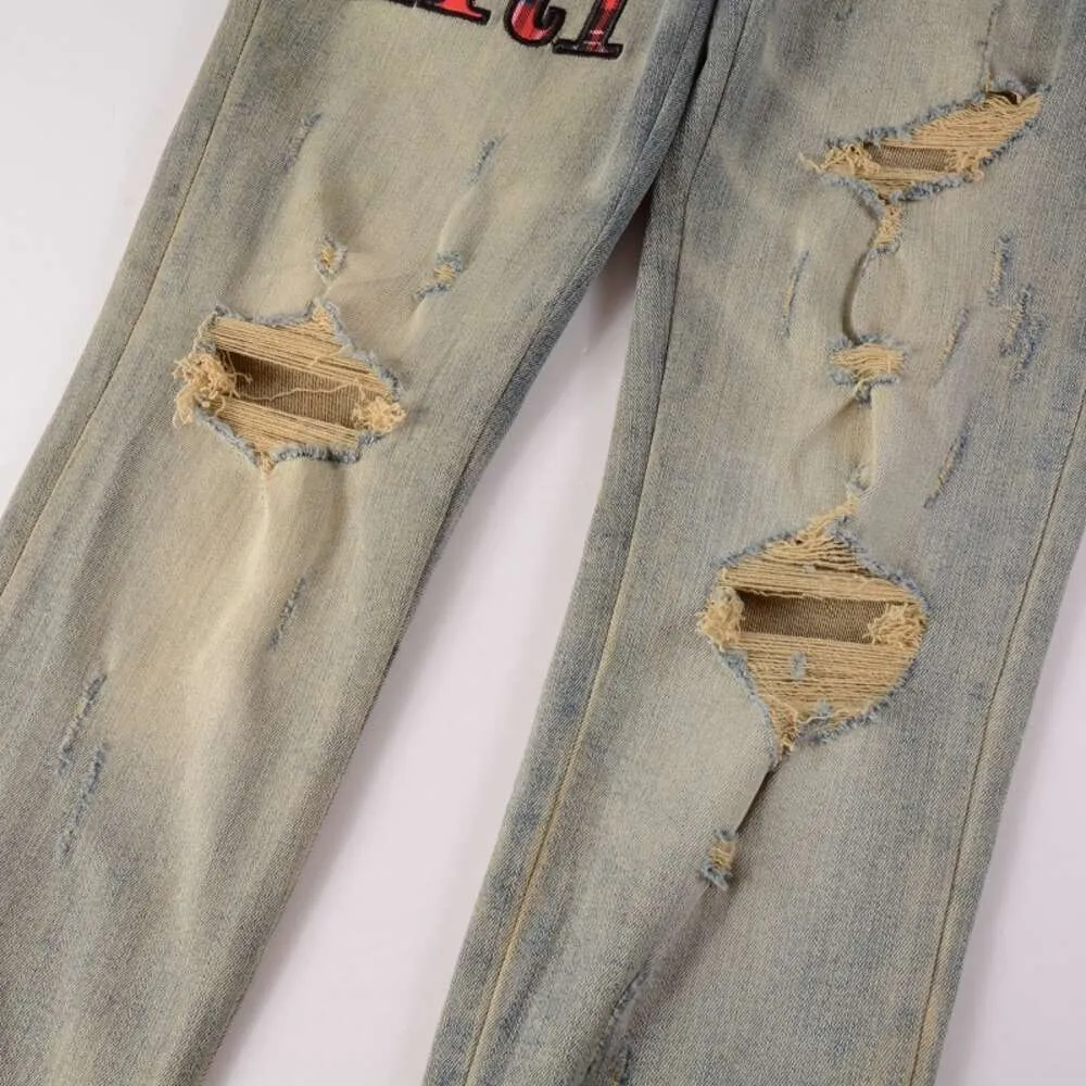 Sky Blue Designer Mens Hiphop Jeans Trends 2022 With Zipper Sky Blue Designer Mens Hiphop Jeans Trends 2022 With Zipper