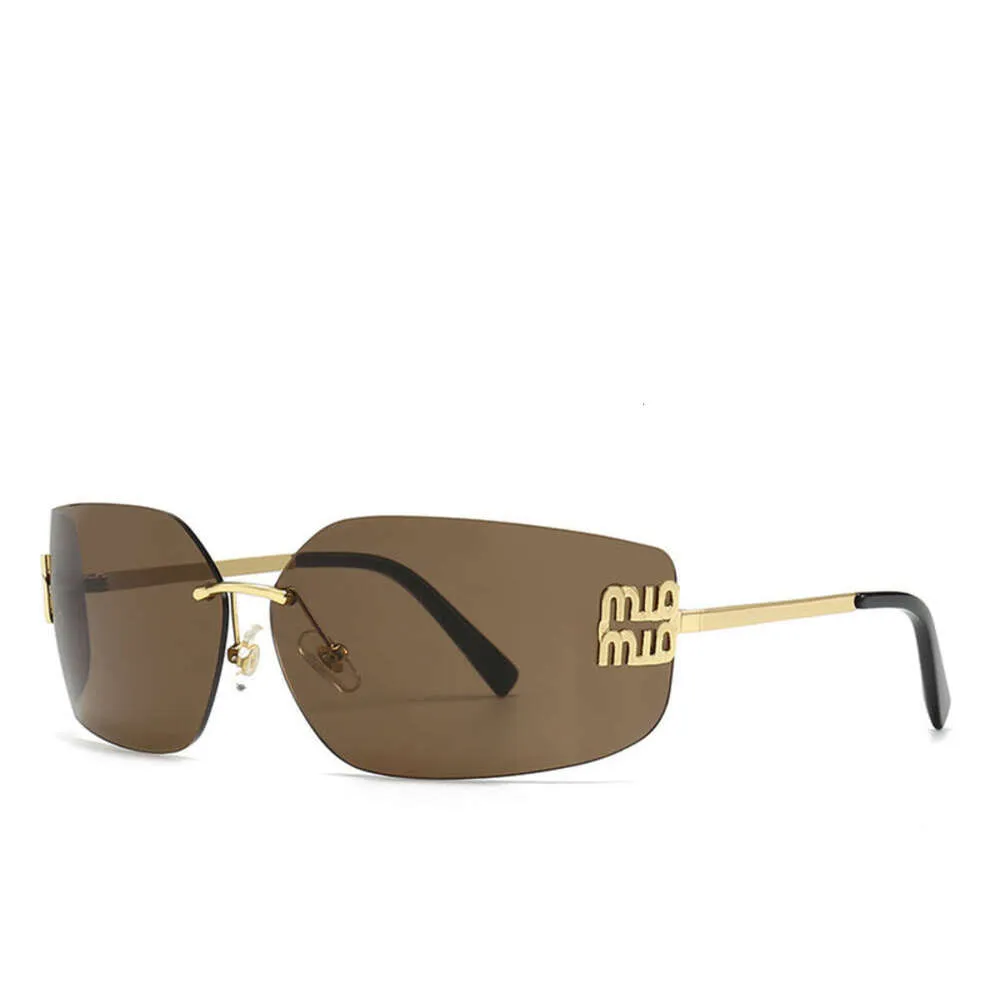 Desginer Miui sunglasses New Fashion Sunglasses Frameless Instagram ...