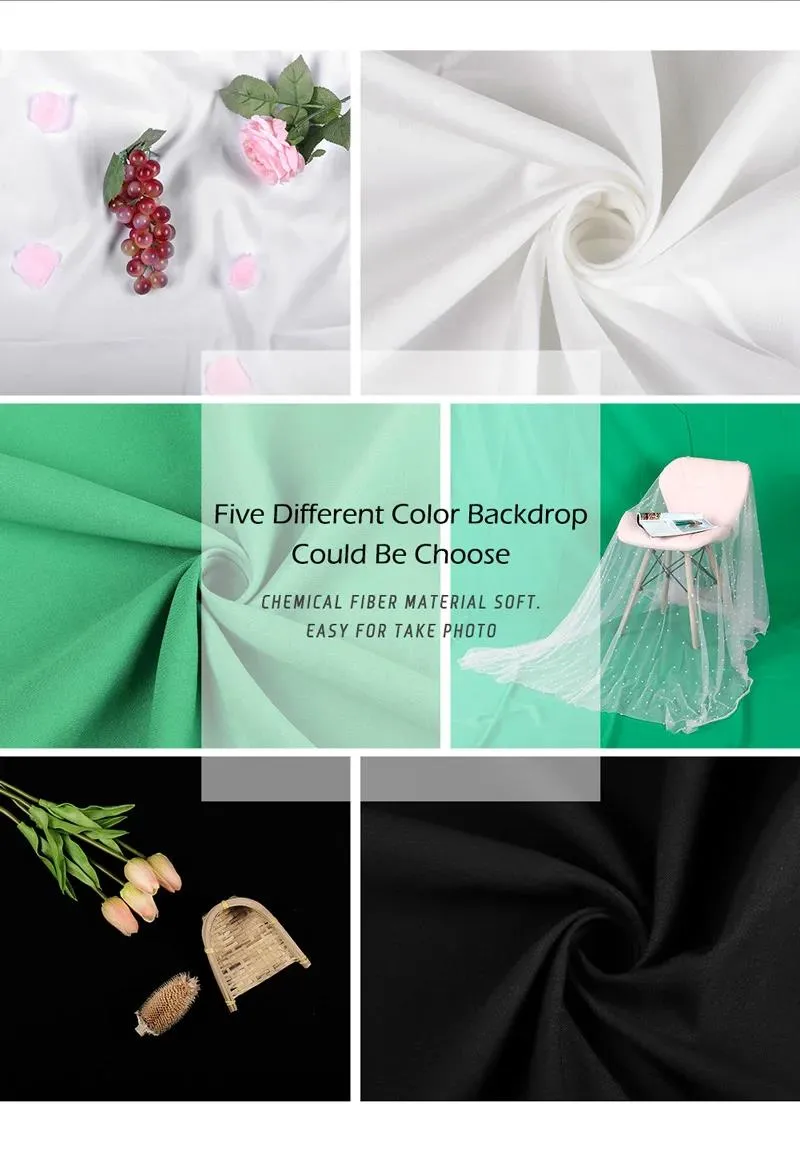 Fabric For Photo Backdrop 2M X 3M Chroma Key Green Screen, White ...