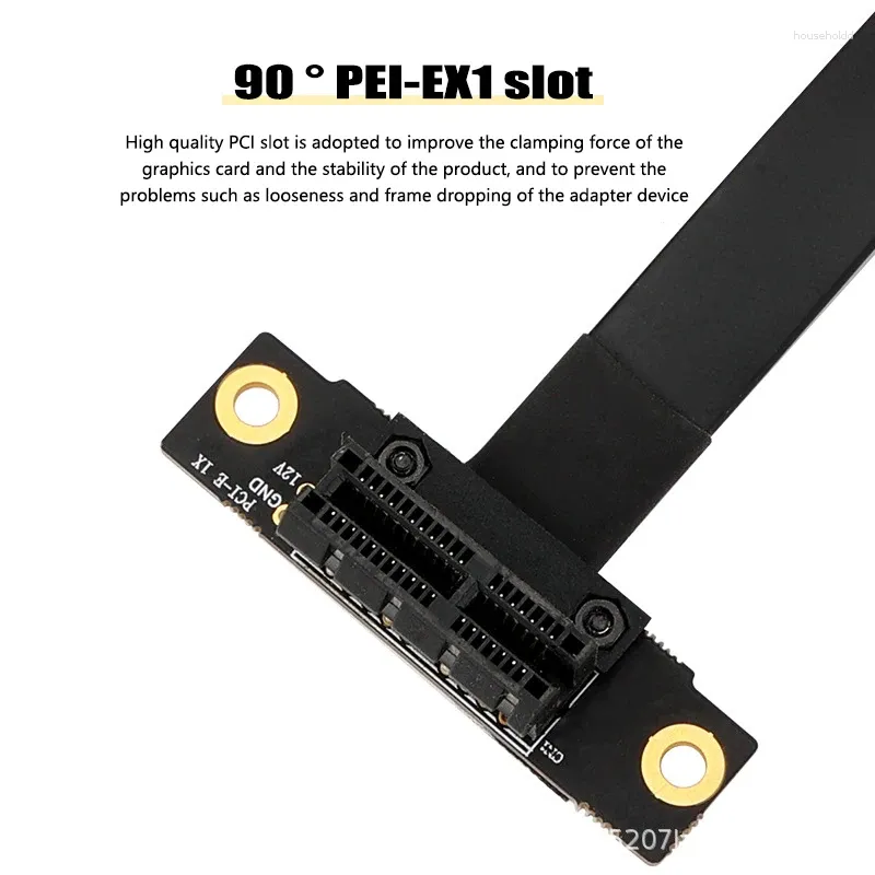 PCIE X1 Riser Cable - Dual 90 Degree Right Angle 3.0 Extension, 8Gbps ...
