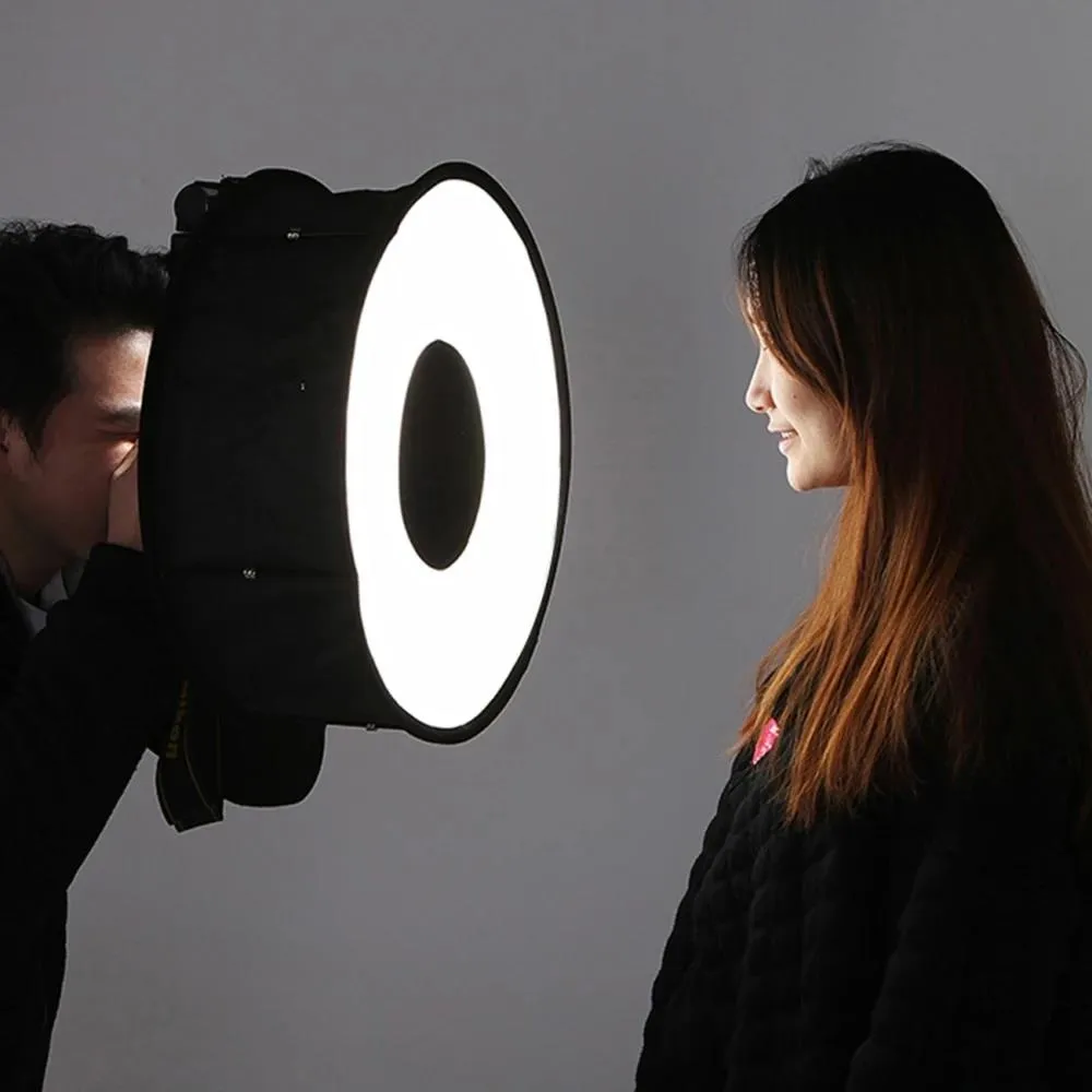 45cm Ring Softbox 18inch Easy-folded Reflector Speedlight Round Flash ...