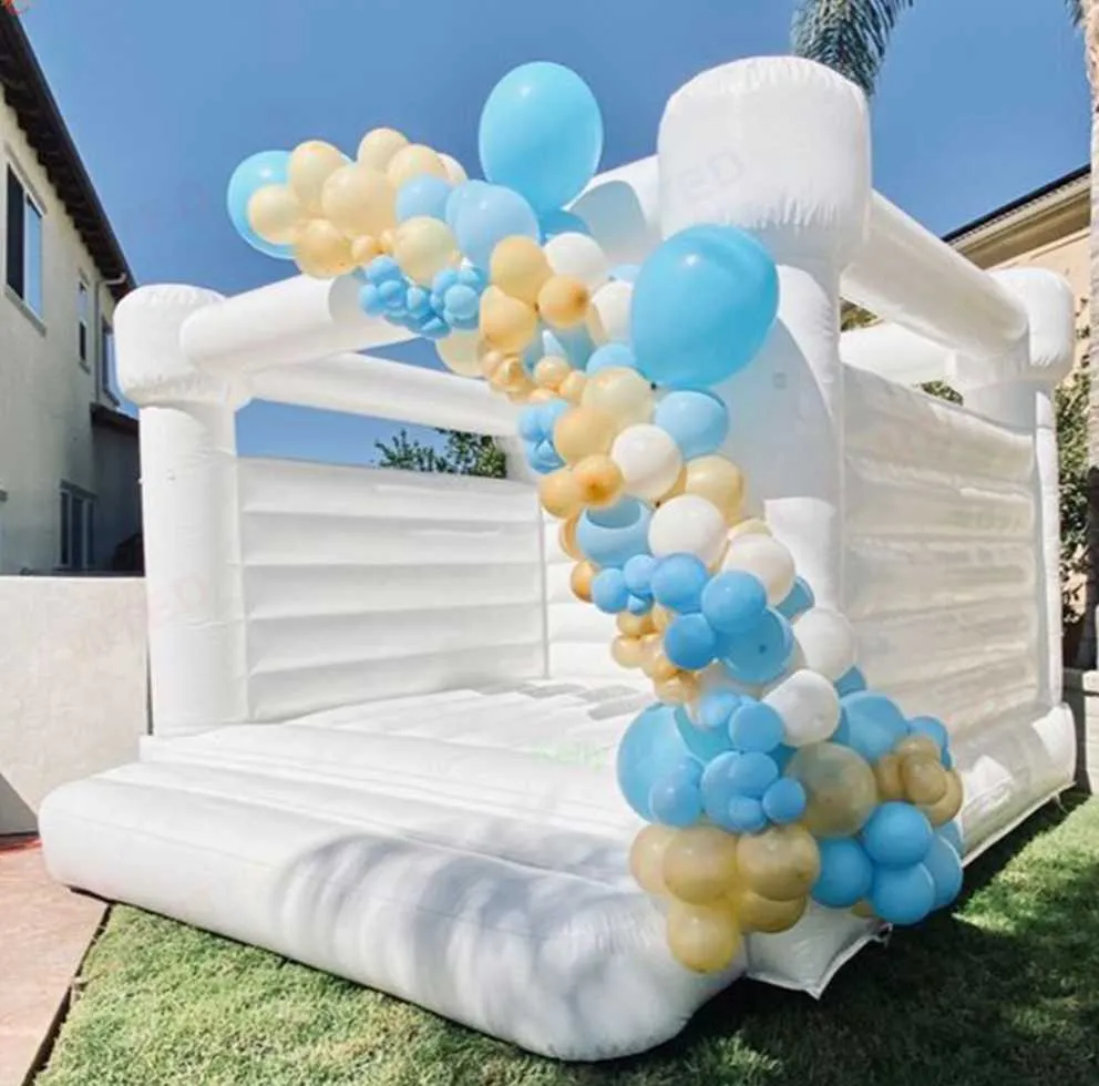Free Delivery White Wedding Bounce House - Inflatable Bouncer for ...