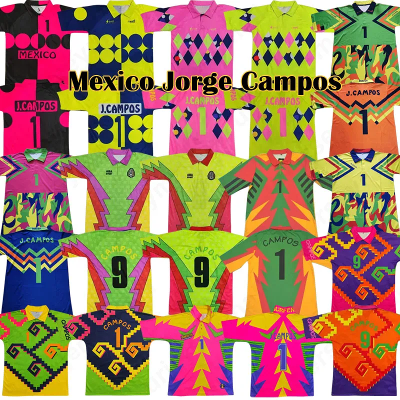 Retro Jorge Campos Soccer Jerseys El Inmortal Football Shirts ...