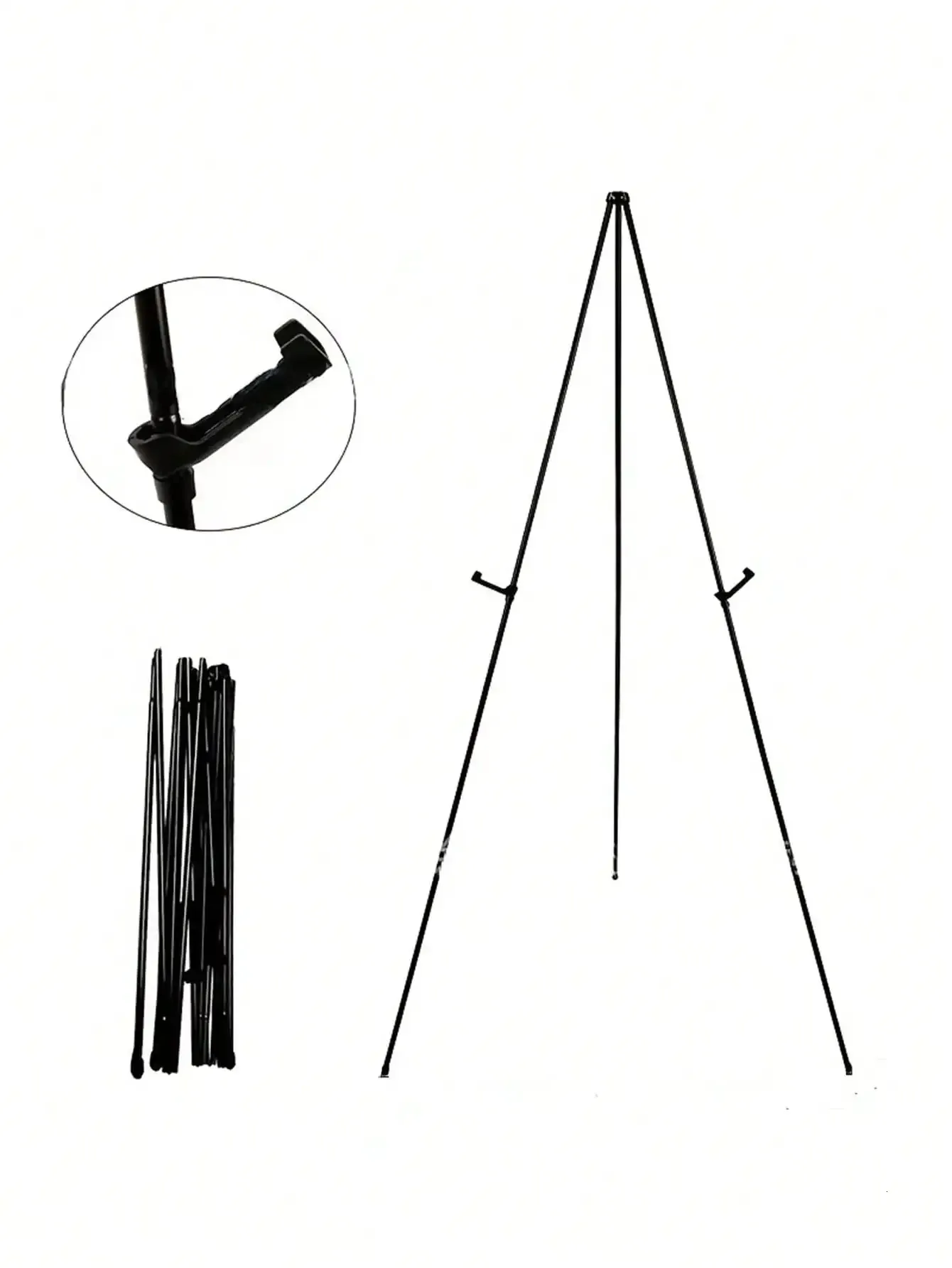 Adjustable Height Folding Display Easel - Quick Set-Up, Metal Easel ...