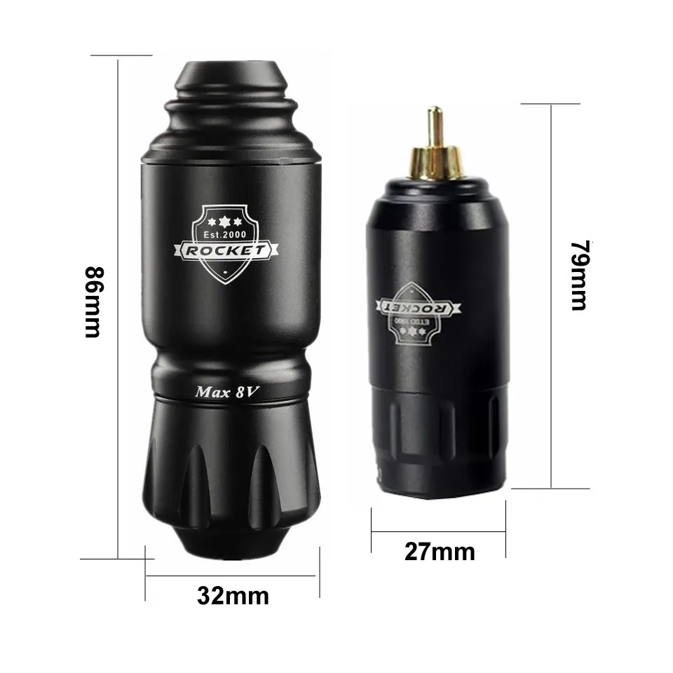 Rocket Tattoo Pen Rotary Gun Motor Machine with RCA Socket ...