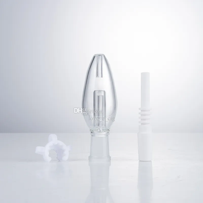 CSYC NC019 Quartz Ceramic Dab Rig With Anti Rolling Perc, Nail Clip, And Bubbler For Smooth ...